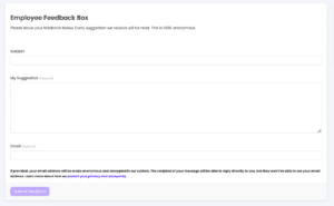 Suggestion Box Template